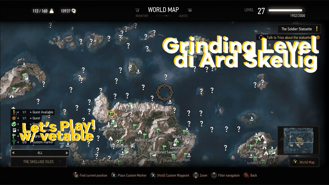 Grinding Level di Ard Skellig | The Witcher 3 Next-Gen Indonesia - YouTube