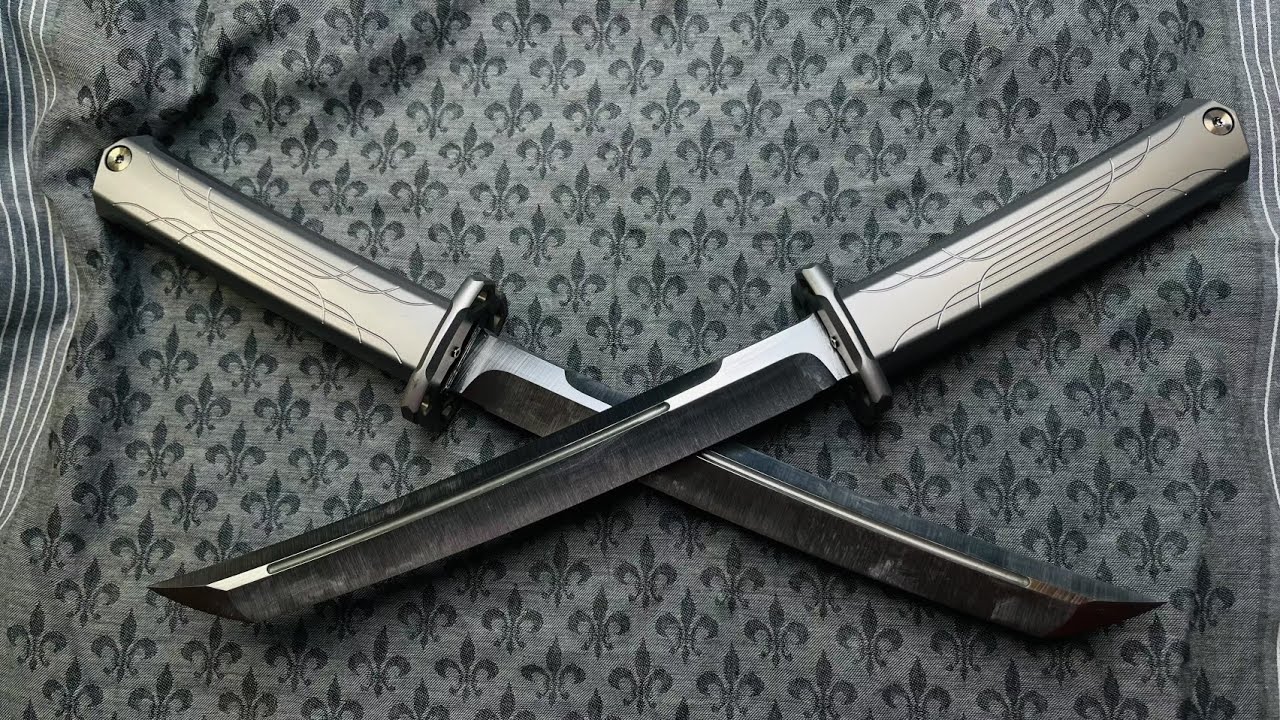 Double tanto designed by Genexblade from China - YouTube