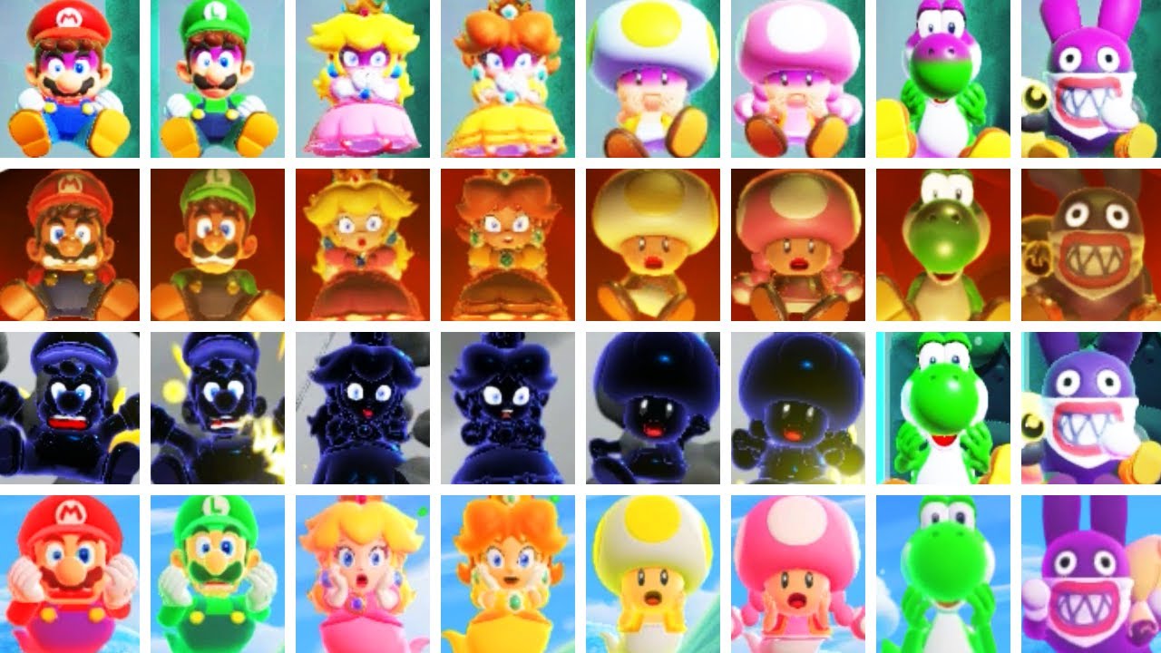 Super Mario Bros. Wonder - All Death Animations & Game Over Screen ...
