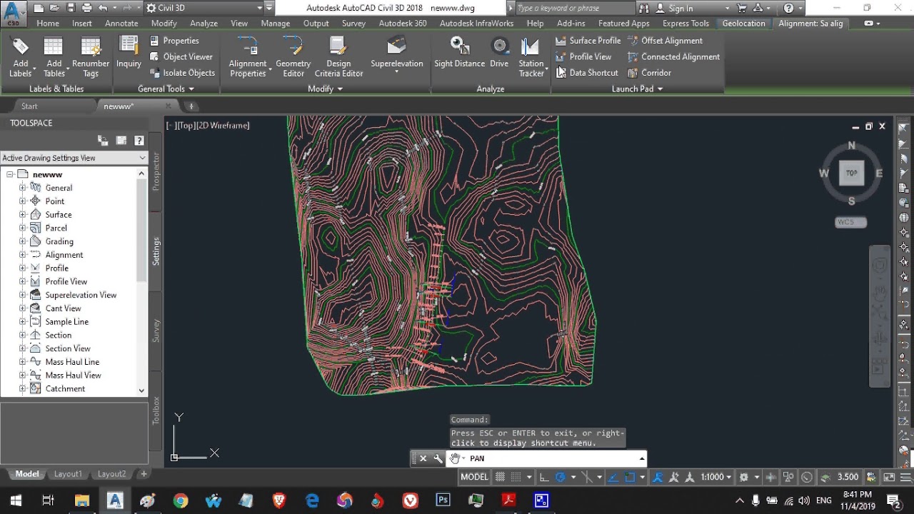 Autocad Civil 3d على الـ Super elevationتصميم الـ - YouTube