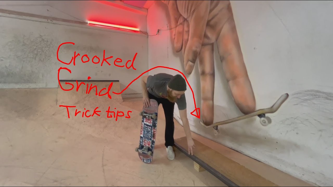 The complete guide to crooked grind - Skateboarding trick tips - YouTube