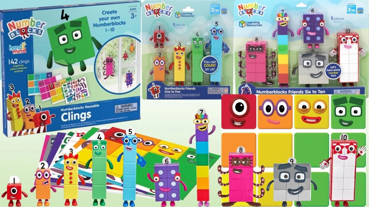 Numberblocks – Compilation Unboxing Numberblock Reusable Clings! ASMR ...