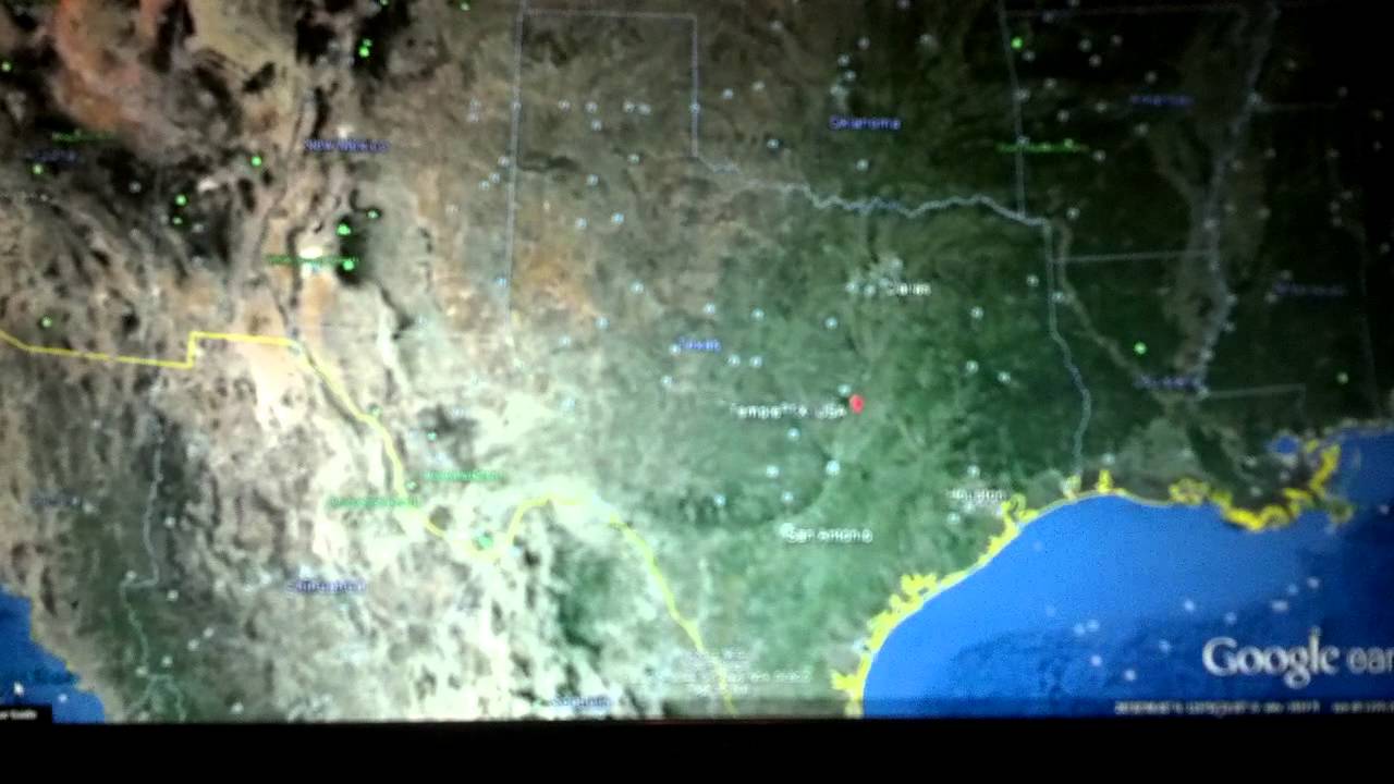 Google earth map to temple tx 123=] - YouTube