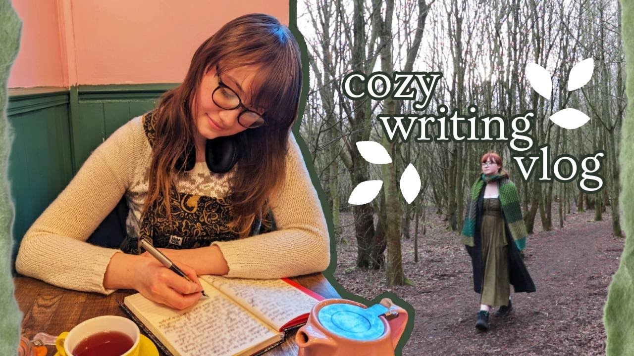 ️ learning to love writing again ☕ cozy writing vlog and a chilly nature walk 🍃 - YouTube