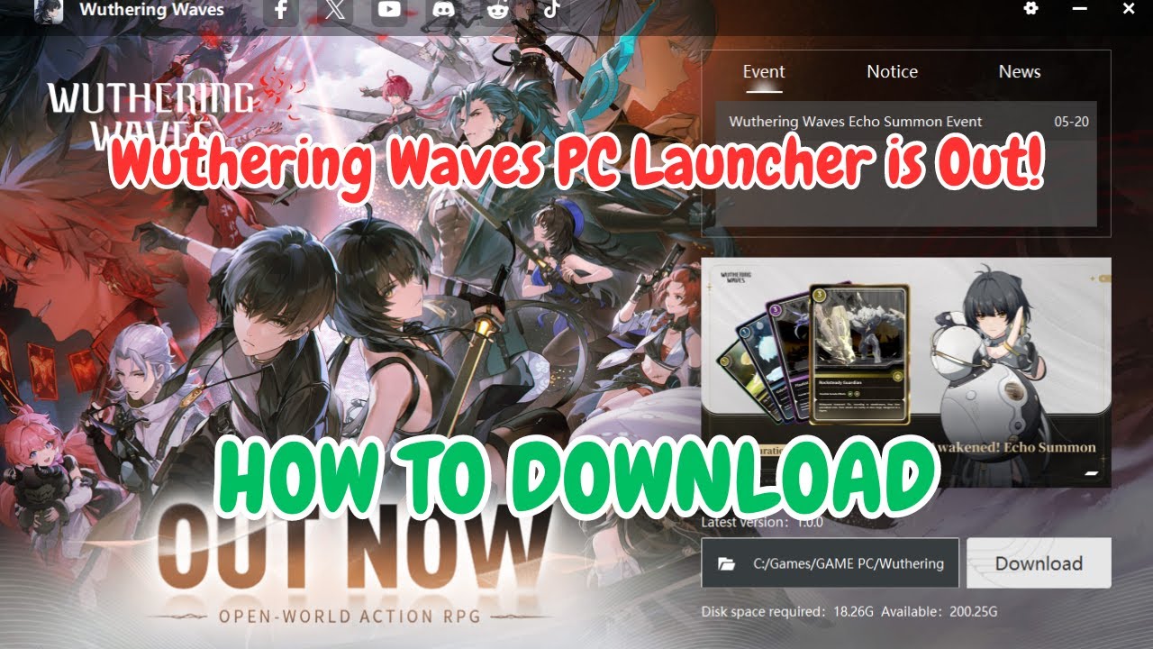 Wuthering Waves PC Launcher is OUT! | How To Download - YouTube