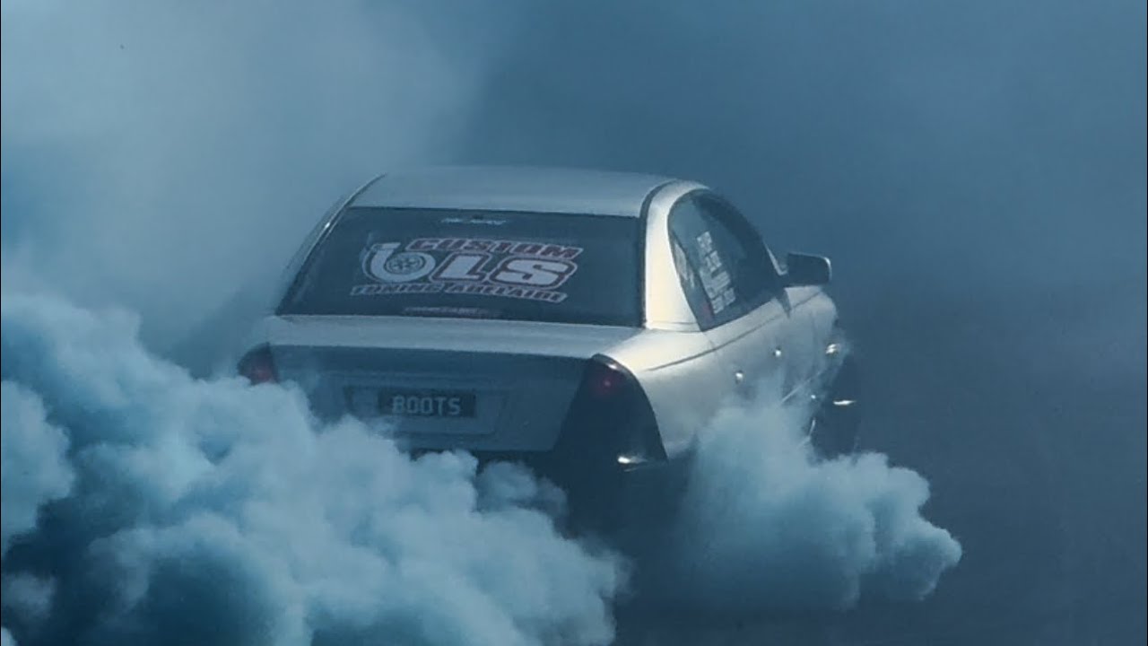 BOOTS burnout car Dragway at the Bend EPIC tyre-slashing skids 6/7/24 ...