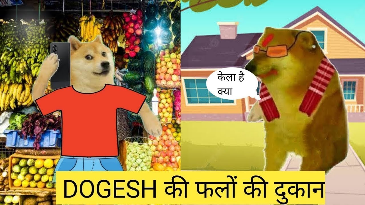 DOGESH की फलों की दुकान || केला है क्या || DOGESH KI DUNIYA || #cheems ...