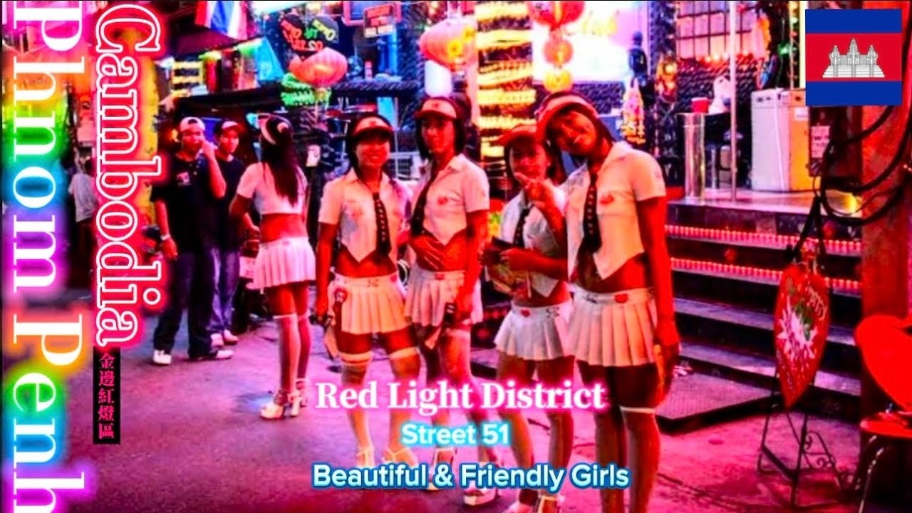 🇰🇭Numerous Beautiful & Friendly Girls in Red Light District Phnom Penh ...