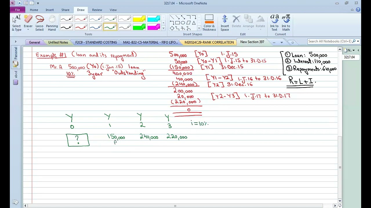 Financial mathematics part 5 8sep22 Example 1 loan and its repayment ...