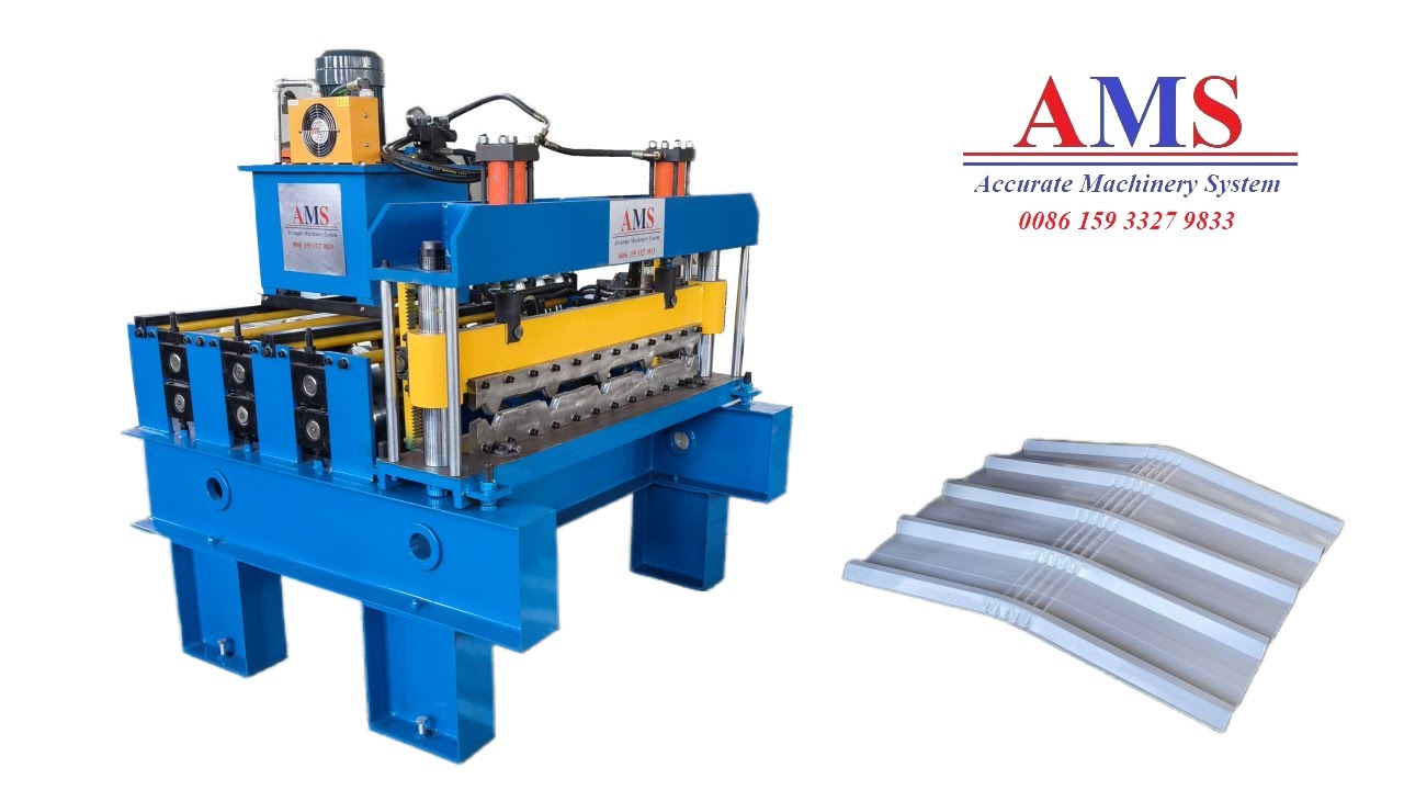 Metal Arched Crimping Sheet Making Machine - YouTube