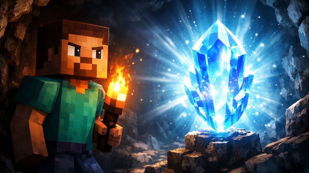 Steve Finds a Strange Crystal and Gets Superpowers | Minecraft ...