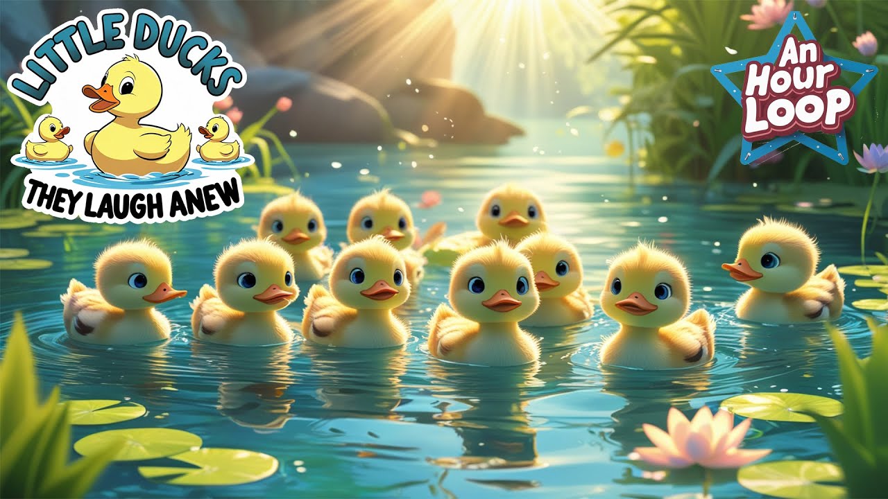 Little Ducks Laugh Anew: Happy Toddler Song | An Hour Loop - YouTube
