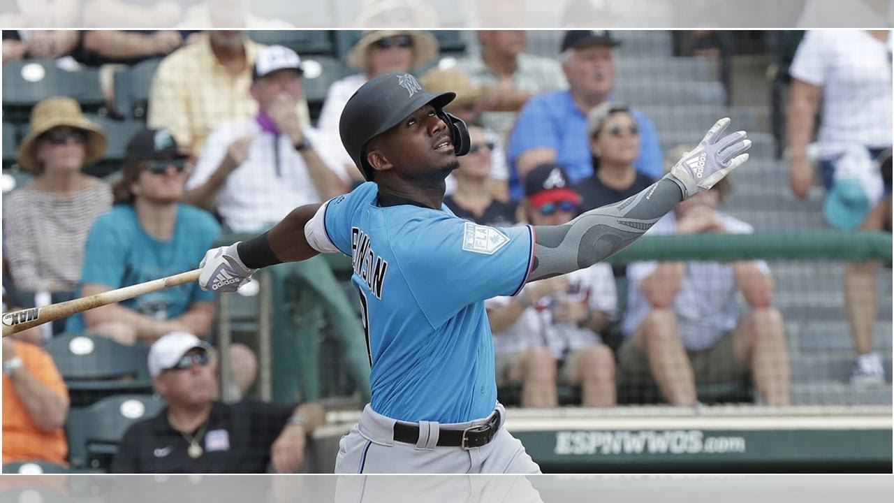 Lewis Brinson eyes consistency for 2019 season - YouTube