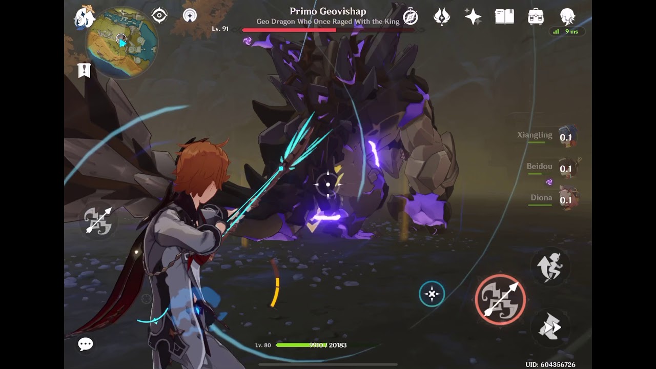 Genshin Impact - Primo Geovishap Clear (World Level 7) - YouTube