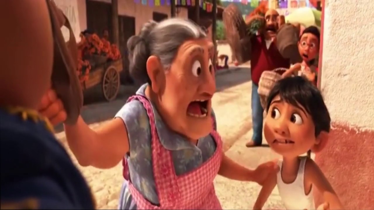 Migel's Grandmother Angry Sense ("No Music") - Coco Movie - YouTube