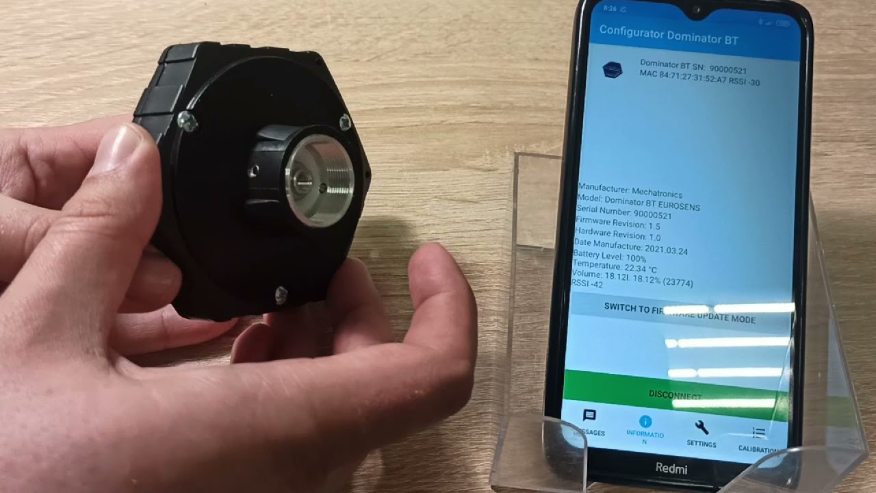 How to configure Eurosens Dominator BT wireless fuel level sensor ...