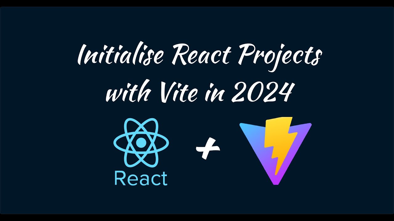 Initialise a React project with Vite - YouTube