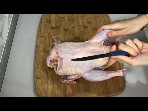 SATIR KULLANMADAN BIÇAKLA 5 DAKİKADA BÜTÜN TAVUK DOĞRADIM😍💯 TANE TANE PİLAV VE TAVUK TARİFİ 👌🏻