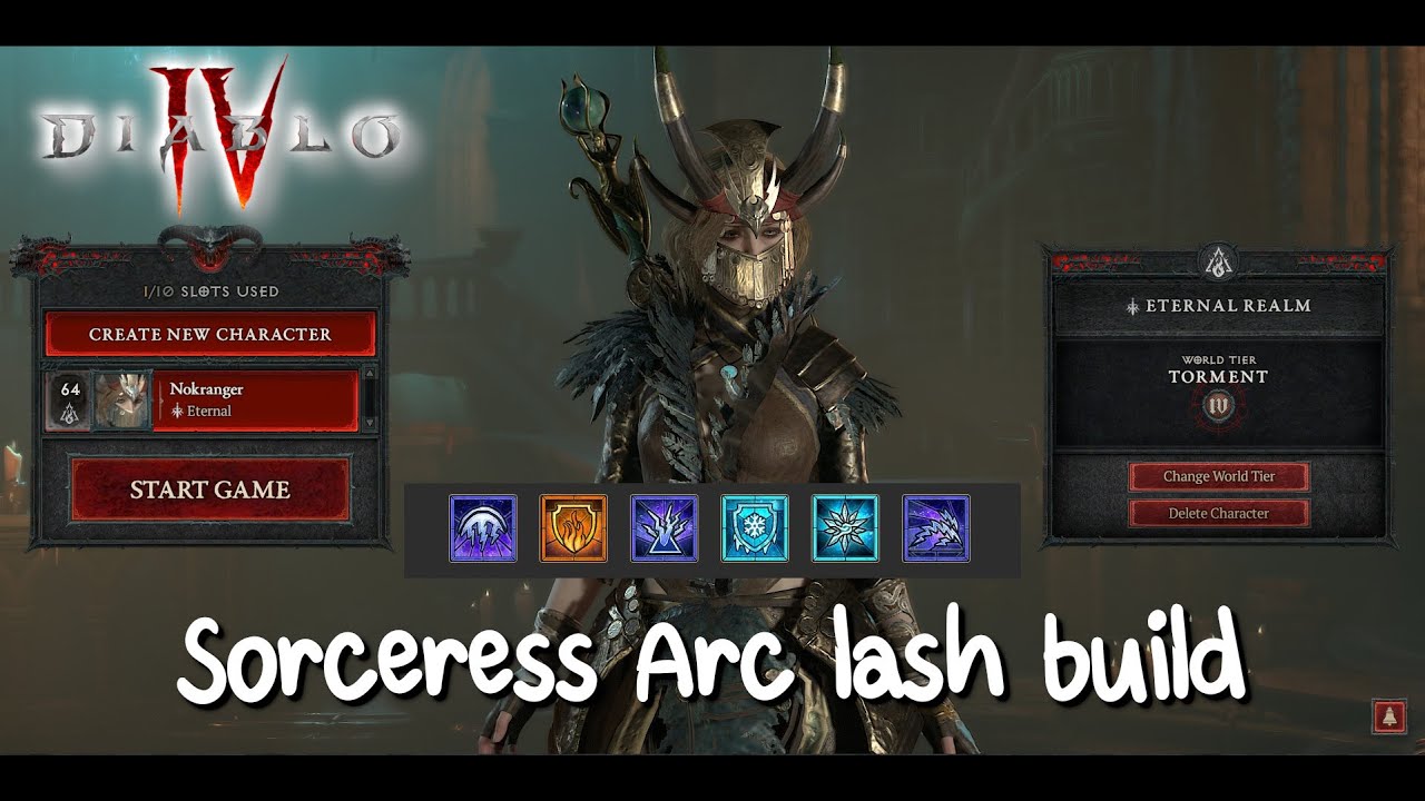 Diablo IV: Sorceress Arc lash build - YouTube