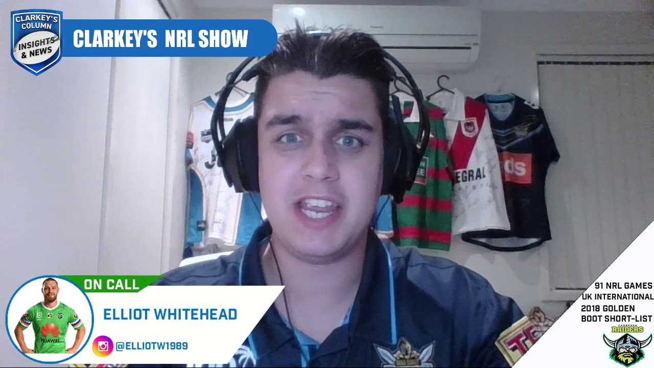 Clarkey's NRL Show | Episode 11 - Elliot Whitehead - YouTube