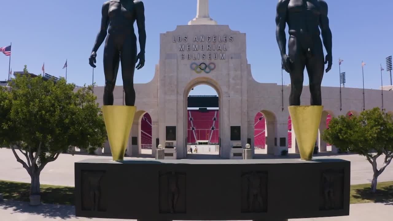 LA Memorial Coliseum to host Olympics for 3rd time in 2028 - YouTube