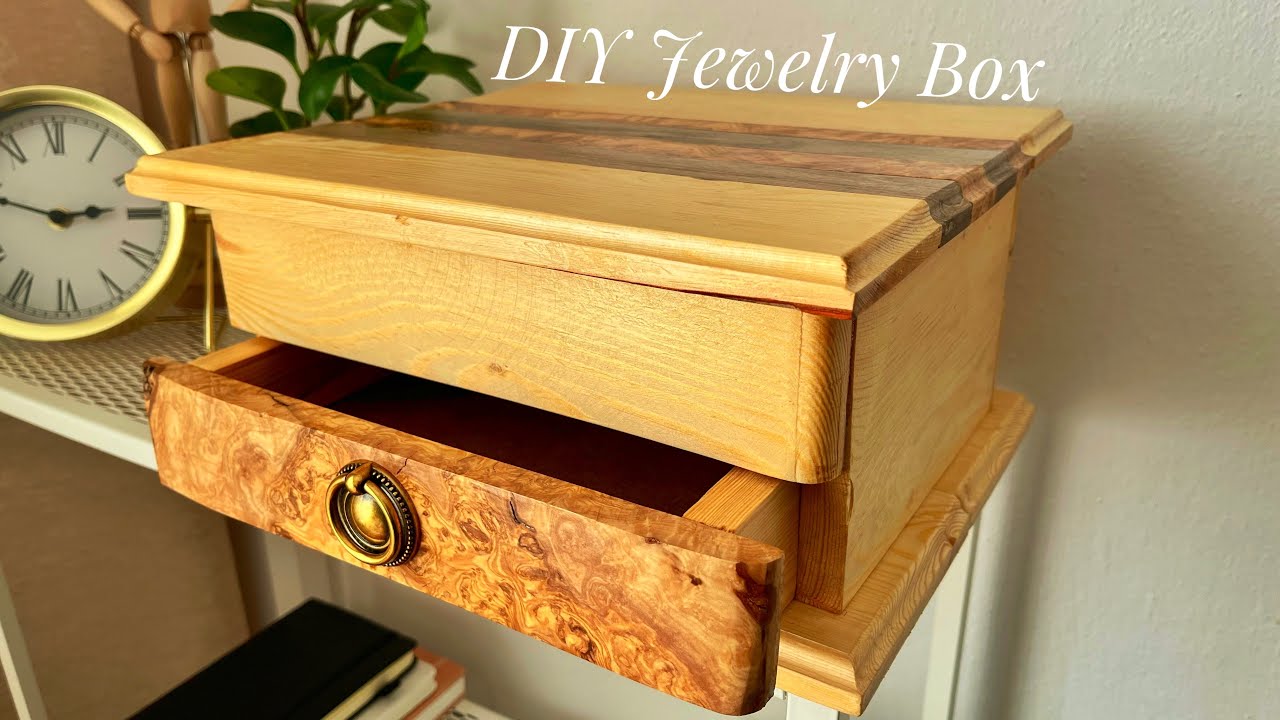 Wooden Box Making / Jewelry Chest Made of Different Woods / Woodworking ...
