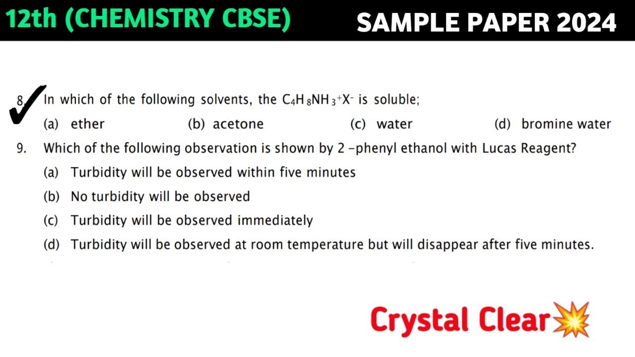 In which of the following solvents, the C4H 8NH 3 +X– is soluble; (a ...