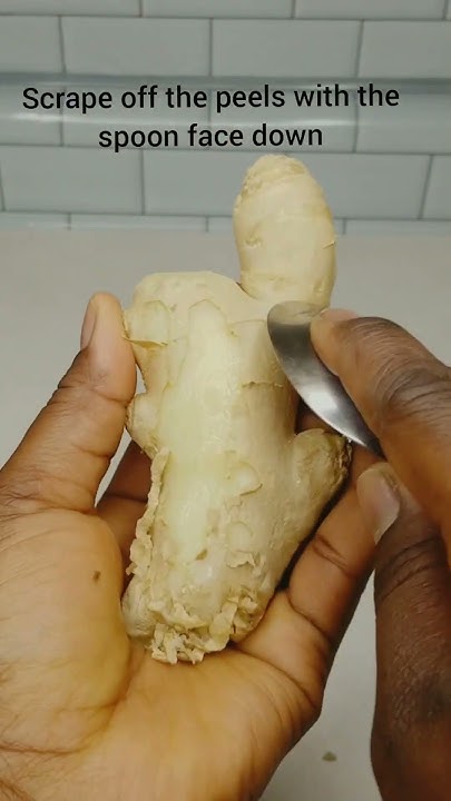 How To Peel Ginger Easily. Ginger Peeling Hack. Best Way To Peel Ginger ...