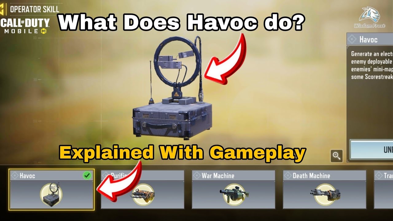What is USE of Havoc Operator Skill | Havoc Device Explained With ...