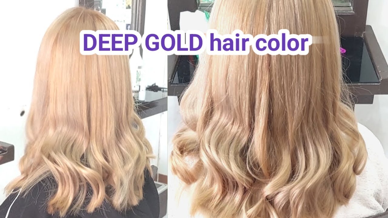 Deep gold warna rambut soft kayak rambut bule - YouTube