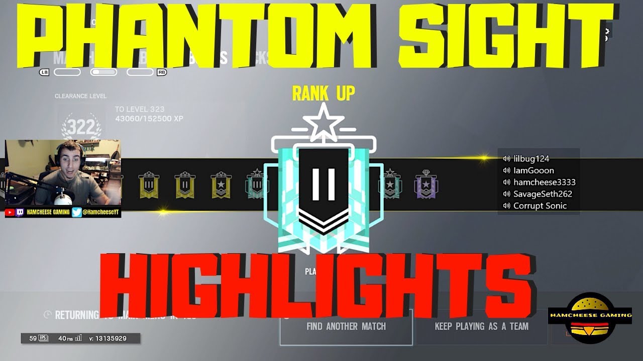 PHANTOM SIGHT PLACEMENT MATCH HIGHLIGHTS - Rainbow Six Siege : Ranked ...