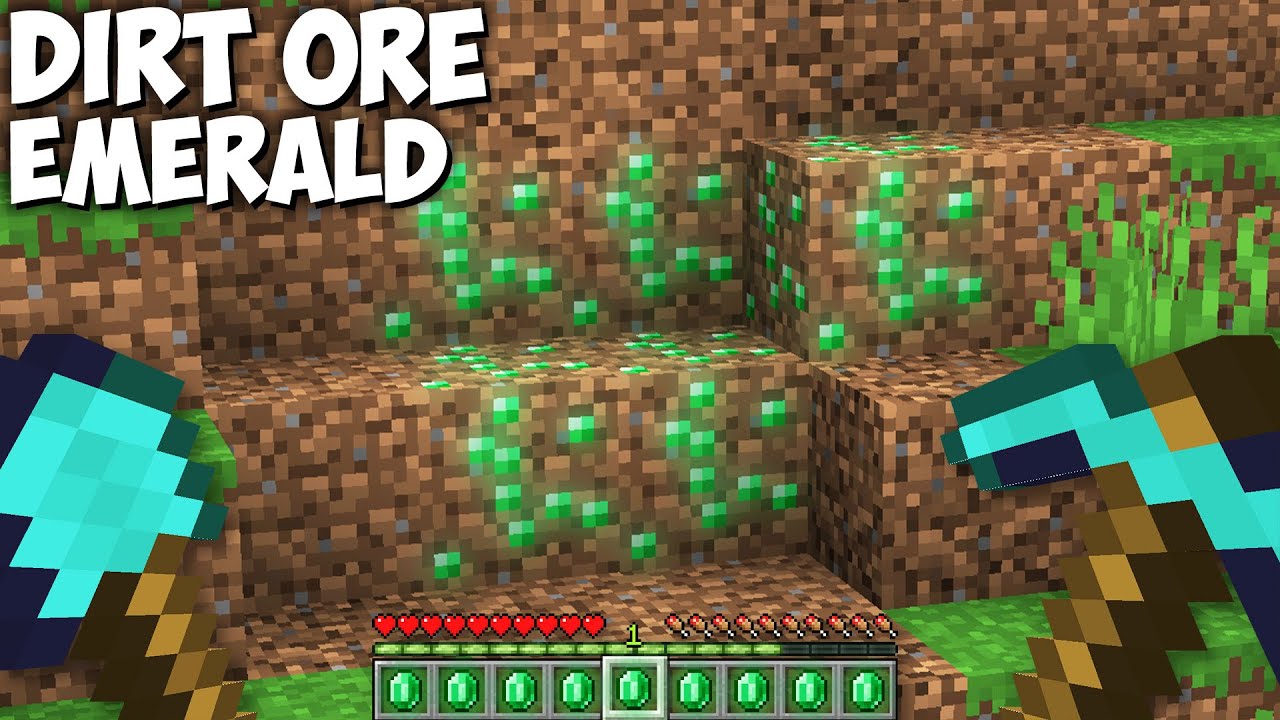 I found the Rarest DIRT EMERALD ORE Treasure !!! New Secret Ore in ...