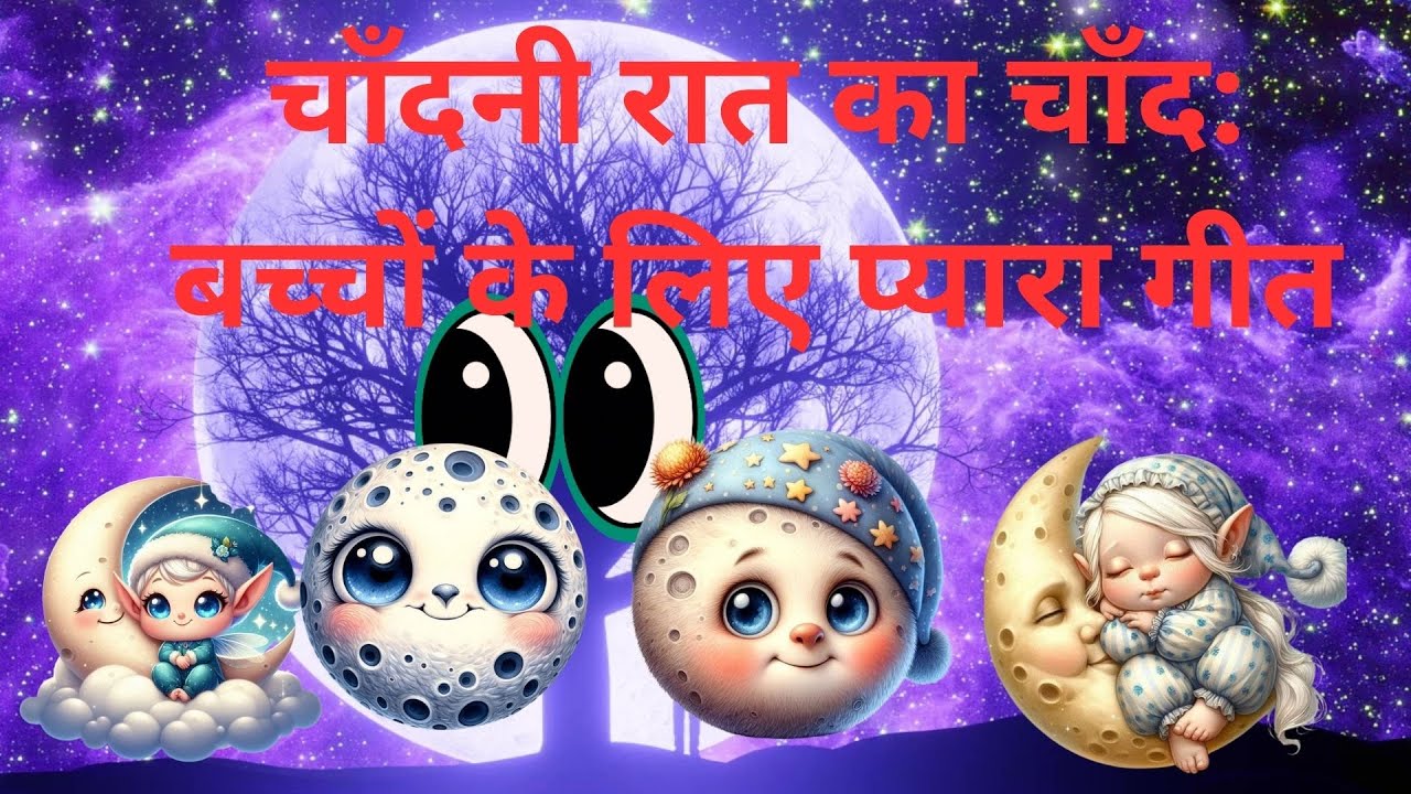 चाँदनी रात का चाँद: बच्चों के लिए प्यारा गीत | Chandni Raat Ka Chand ...