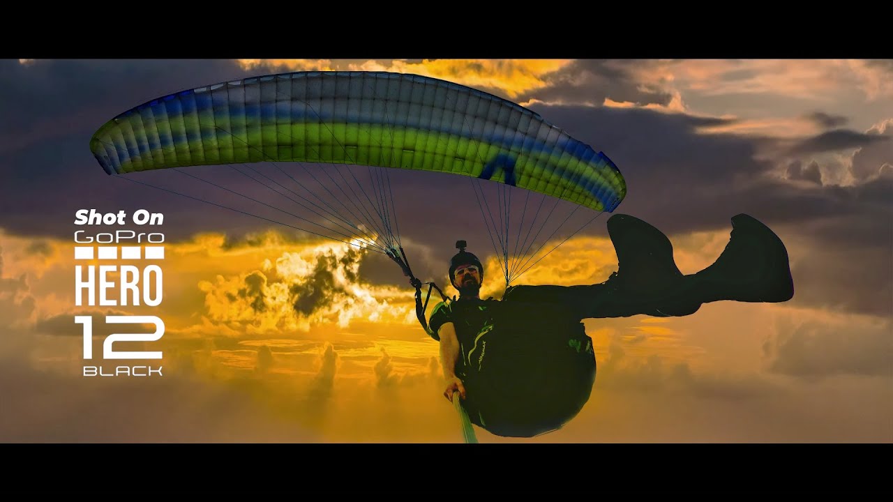 "Paragliding" a GoPro HERO 12 Short | 10-Bit GP log - YouTube