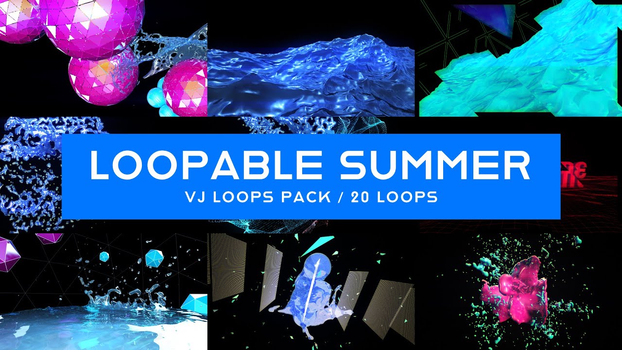 Loopable Summer VJ Loops Pack - YouTube