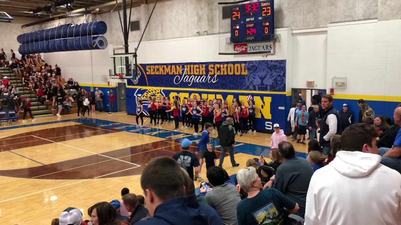 Seckman vs Fox Basketball Performance Varsity JagSwag and Warriorettes ...