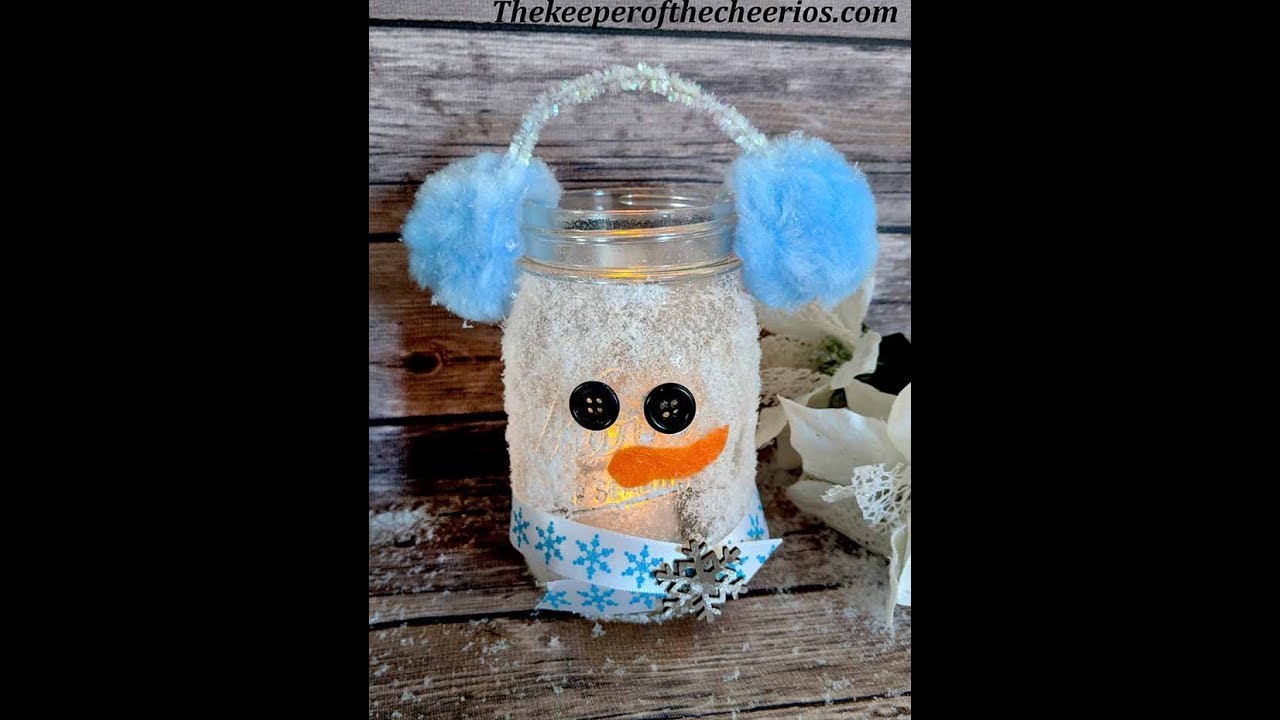 Snowman Luminary - YouTube