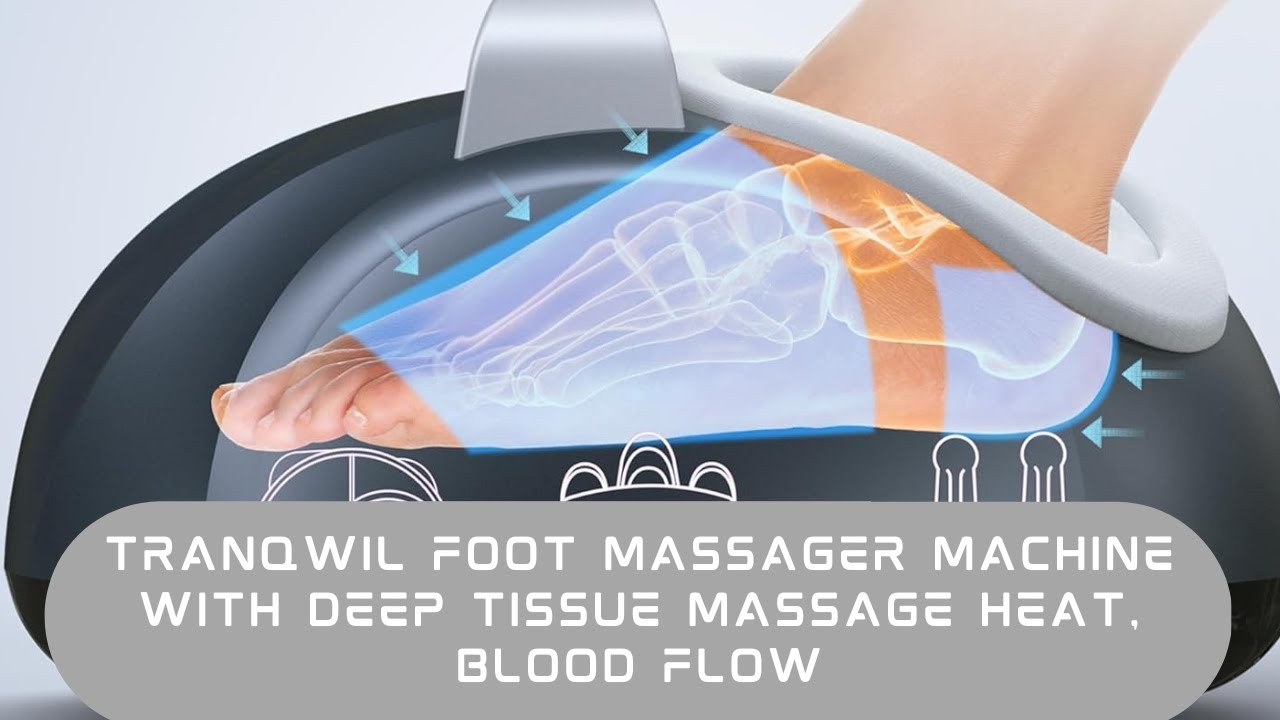 Foot Massager Machine with Deep Tissue Massage Heat, Blood Flow ...