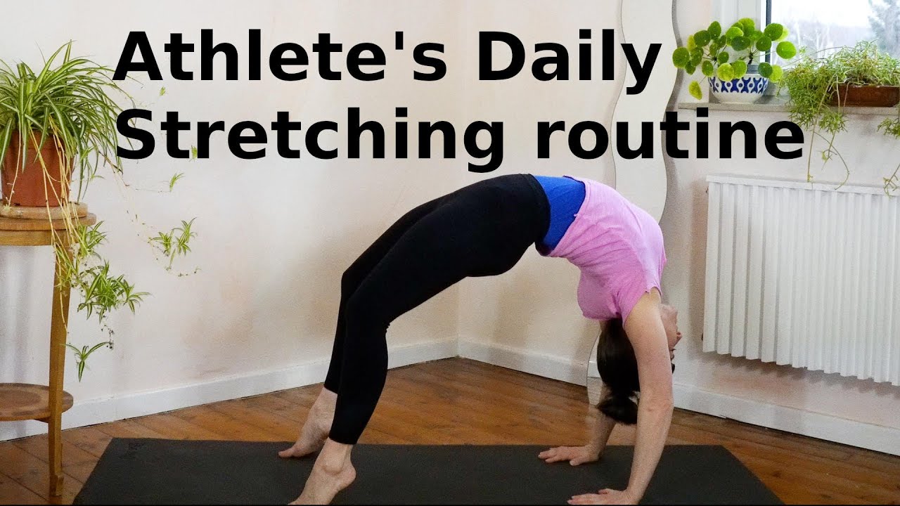 An Athlete's stretching routine - YouTube