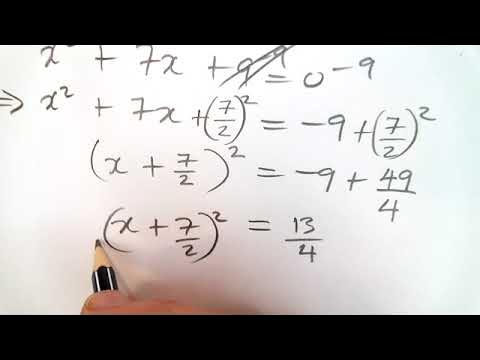 Completing the square IGCSE Ex 13 10 Q2a - YouTube