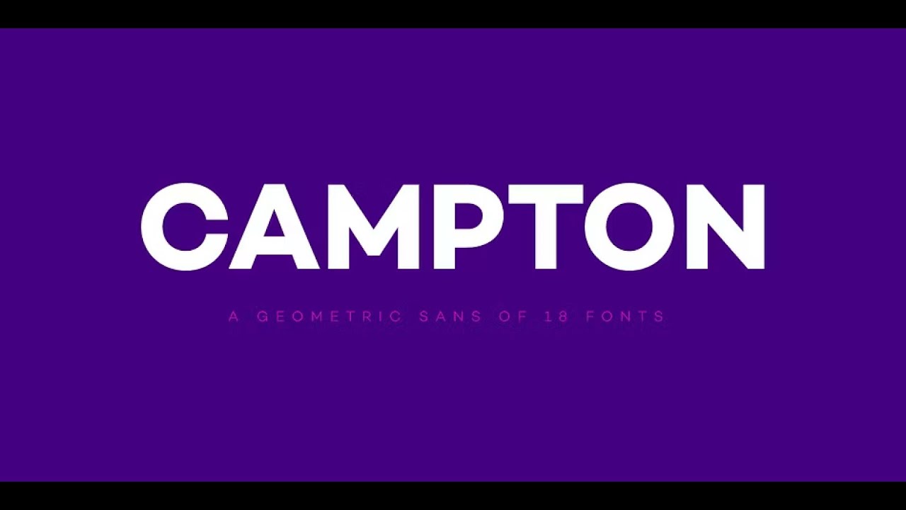 Discovering the Versatility of Campton: A Simple Sans Serif Font for ...
