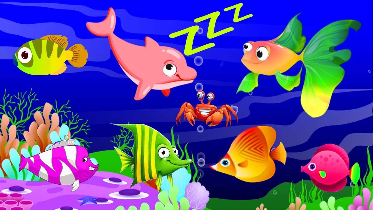 Baby Relaxing Sleep Instantly in 3 Minutes🐠🐠Undersea Soothing & Calming ...