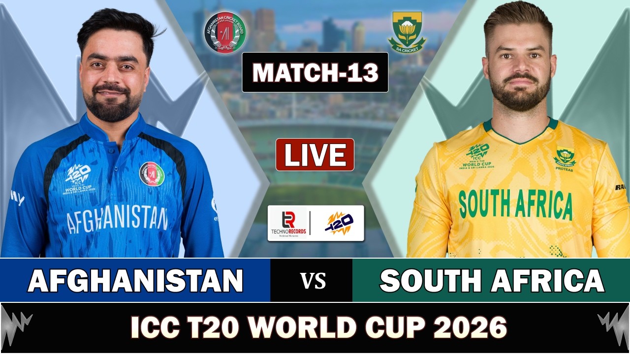 AFGHANISTAN vs SOUTH AFRICA MATCH 13 LIVE SCORES | SA vs AFG LIVE MATCH ...