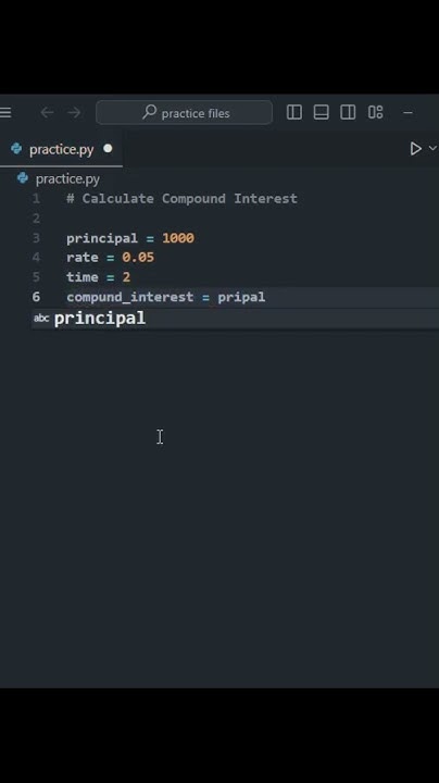 Calculate Compound Interest Python Pythonprogramming Coding Learnpython Pythonforbeginners