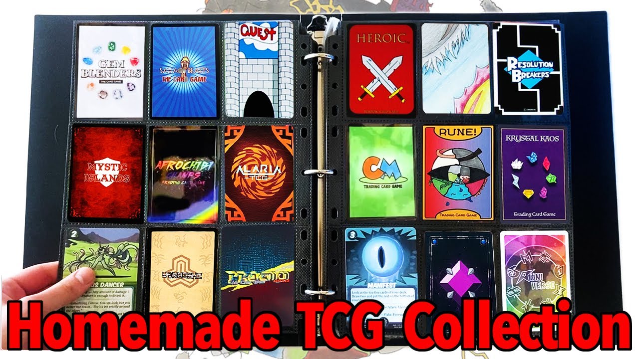My Homemade TCG Collection (500+ Cards!) - YouTube