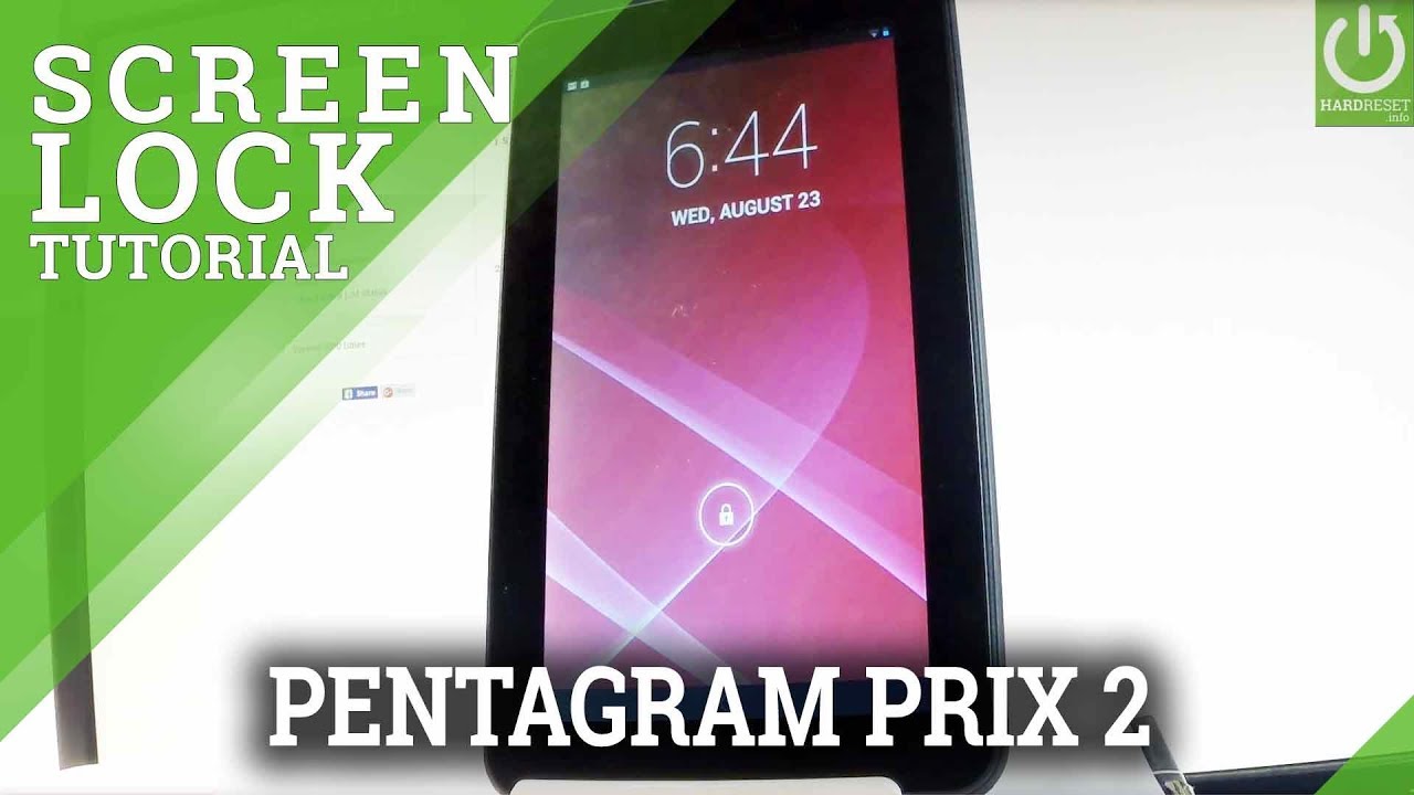How to Set Screen Lock on PENTAGRAM Eon Prix 2 - Pattern Lock - YouTube