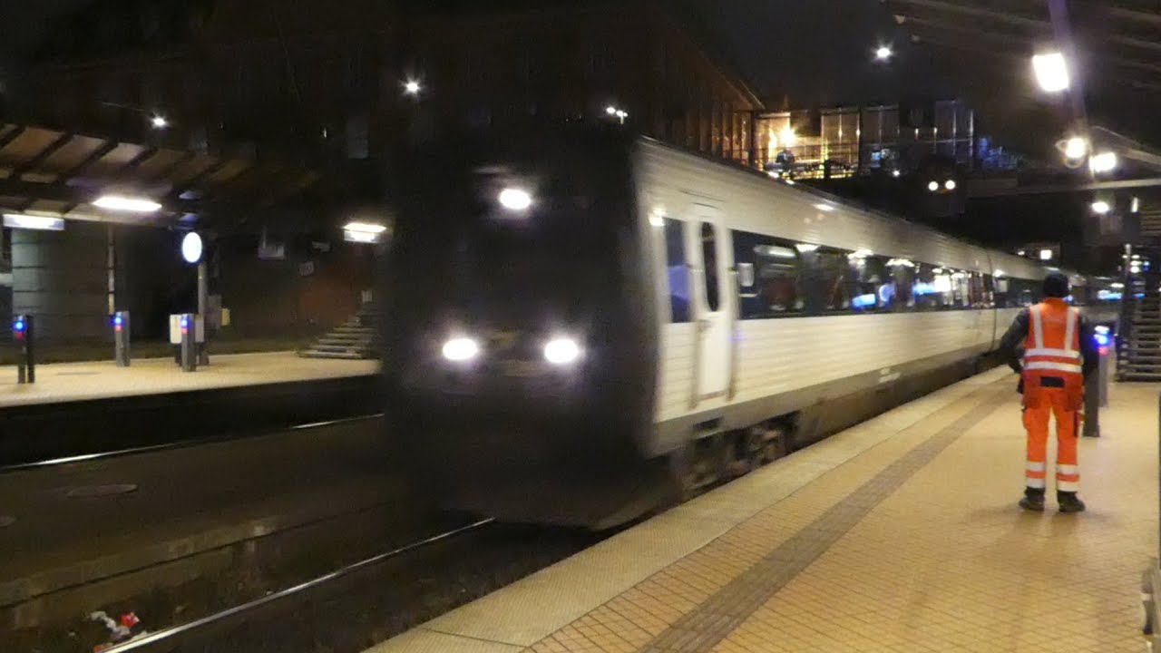 デンマーク国鉄ユーロシティ コペンハーゲン中央駅到着 DSB EC Train at Copenhagen - YouTube