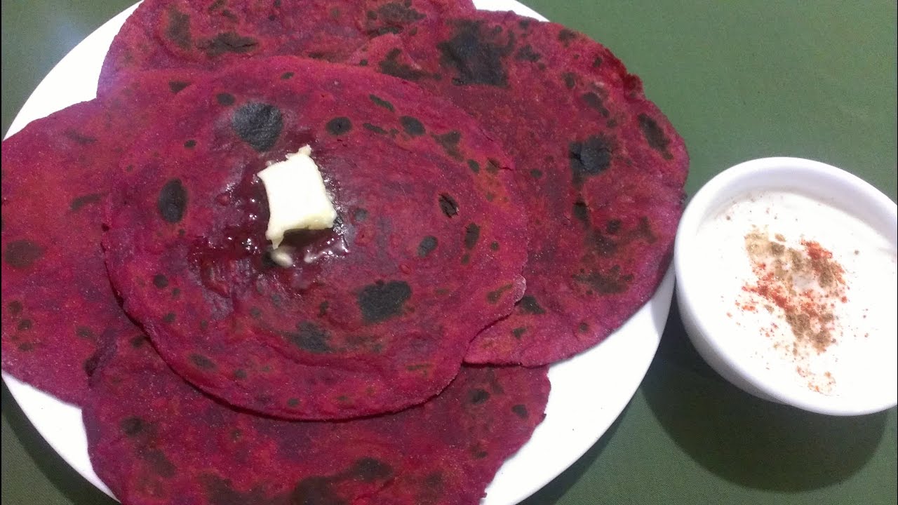 BEETROOT PARATHA - HOW TO MAKE BEET PARATHA - बीटरूट पराठा - BEET ...