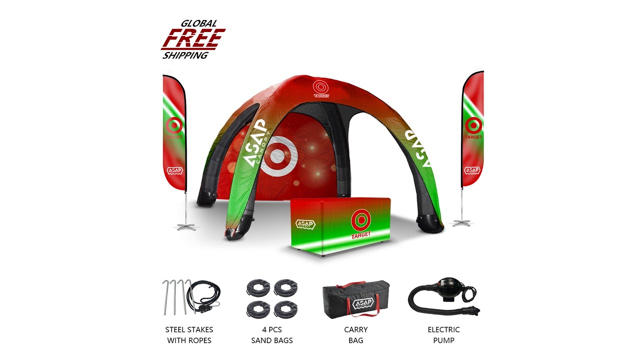 Inflatable pop up Tent：20x20ft Inflatable Event Tents - YouTube