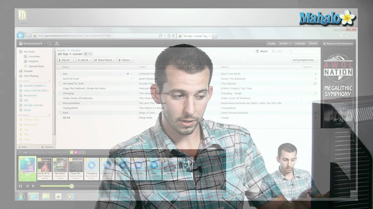 How to use Radio in Grooveshark - YouTube